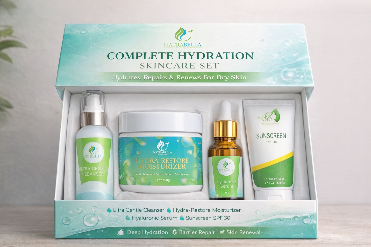 The Complete Hydration Skincare Set – Natrabella Skincare